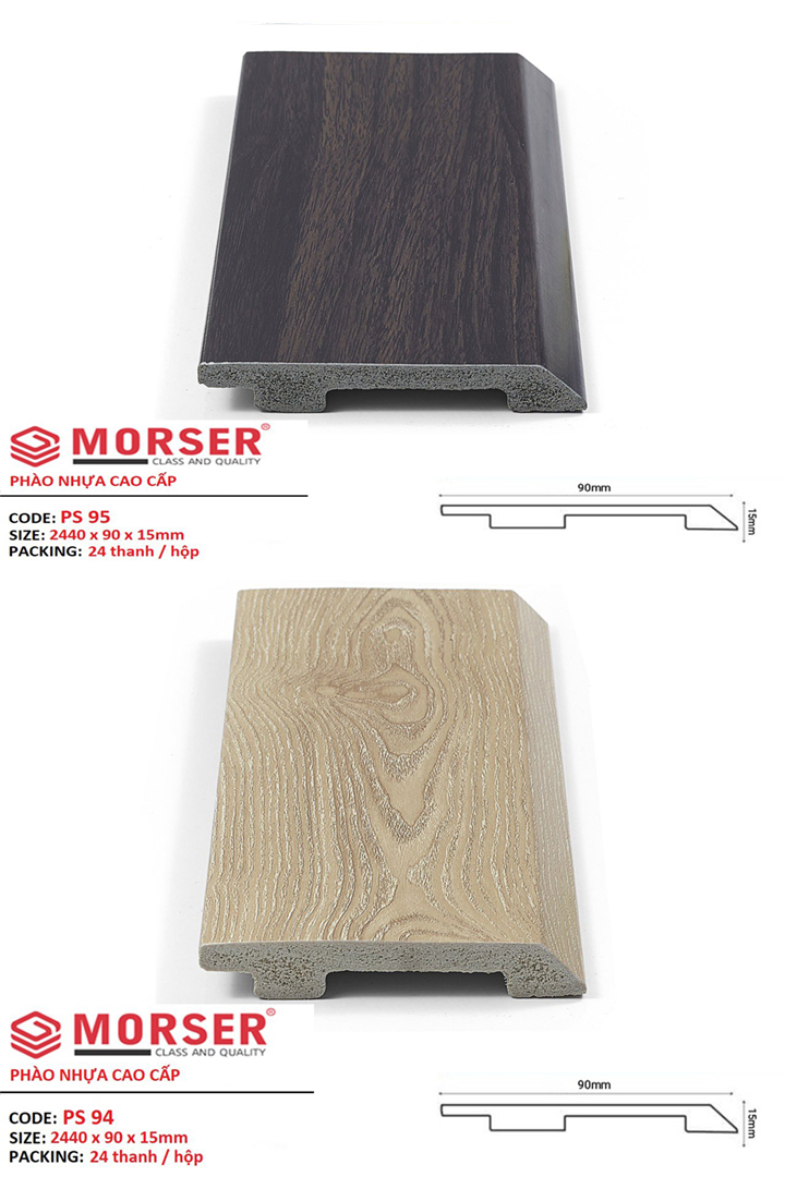 Len chân tường PVC 90mm - TRƯỜNG NGUYÊN DOOR